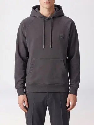 WOOYOUNGMI Slim Fit Cotton Hoodie With Drawstring And Kangaroo Pocket