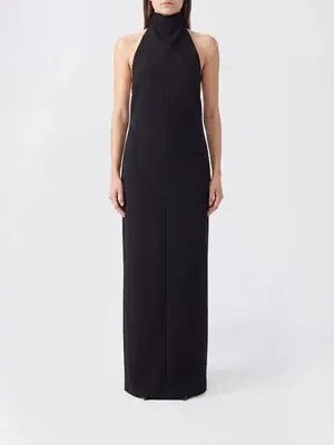 Khaite Maxi Dress With High Neck And Open Back