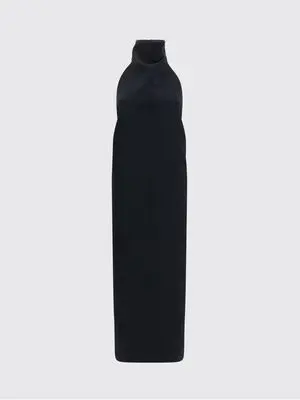 Khaite Maxi Dress With High Neck And Open Back