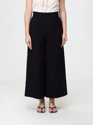 Chloé Sleeveless V-neck Silk Evening Top With Lace Inserts
