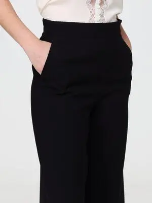 Chloé Sleeveless V-neck Silk Evening Top With Lace Inserts