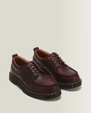 Dr. Martens Lowell 4 Eye Mayhem Leather Moc Toe Shoes