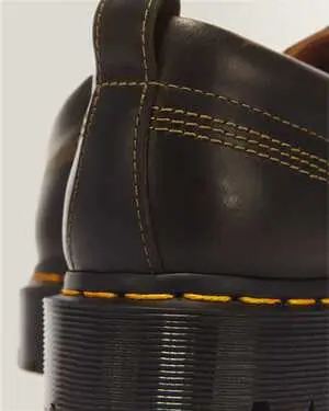 Dr. Martens Lowell 4 Eye Mayhem Leather Moc Toe Shoes - Green
