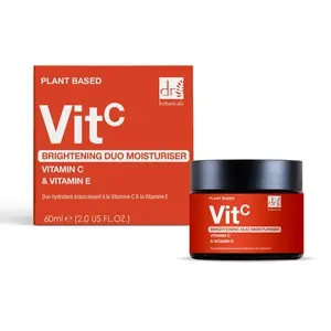 DR. BOTANICALS Brightening Duo Moisturiser With 1 Percentage Vitamin C And Vitamin E 60milliliter - White