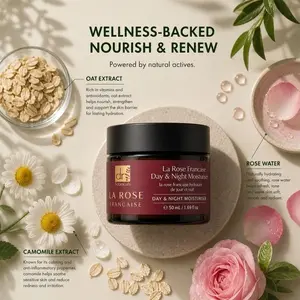 DR. BOTANICALS La Rose Francaise Duo Day And Night Moisturiser 50milliliter
