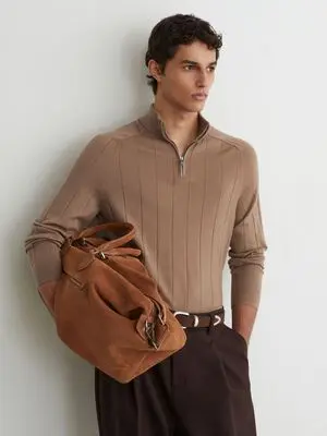 Reiss Ribbed Knitwear For Men
