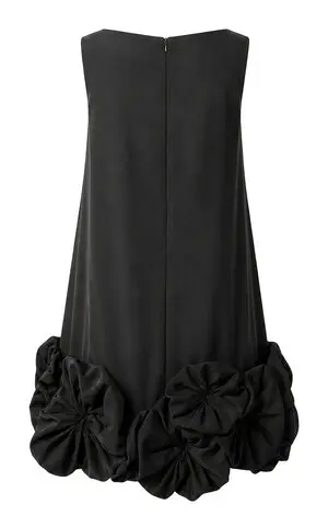 JUOZAS STATKEVICIUS Sleeveless Crepe Mini Dress With Floral Appliqu