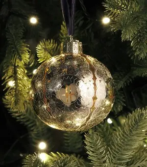 Harrods Metal Toile Bauble