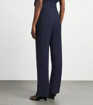Sandro Embellished Stripe Trousers