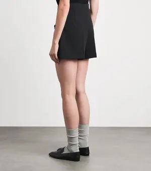 Sandro Wool High-rise Shorts