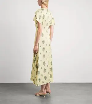 Sandro Paisley Print Maxi Dress
