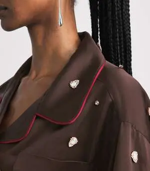 Sandro Embellished Pyjama-style Shirt