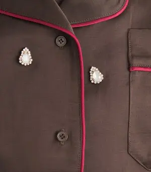 Sandro Embellished Pyjama-style Shirt
