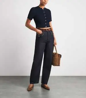 Sandro Rib-knit Cropped Cardigan