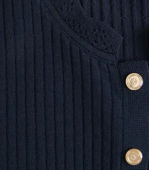 Sandro Rib-knit Cropped Cardigan