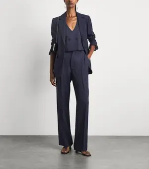 Sandro Embellished Stripe Blazer