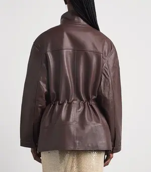 Sandro Oversized Leather Jacket