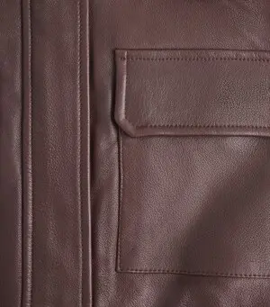 Sandro Oversized Leather Jacket