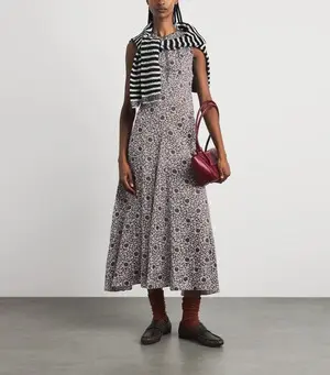 Sandro Sleeveless Printed Maxi Dress