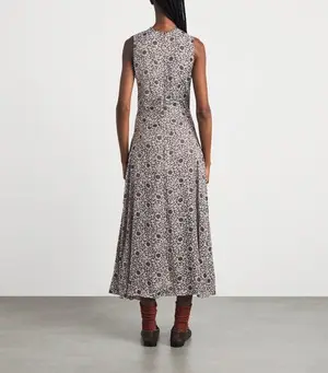 Sandro Sleeveless Printed Maxi Dress