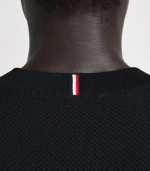 Moncler Cotton Textured Knit Sweater