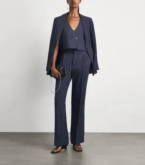 Sandro Embellished Stripe Waistcoat