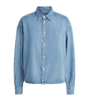 Polo Ralph Lauren Denim Shirt With Embroidered Pony