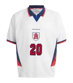 ABOUT:BLANK Monogram Football Jersey T-shirt - White