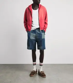 Kapital Cotton Patchwork Shorts