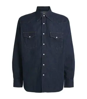 Kapital Huskey Western Denim Shirt - Blue