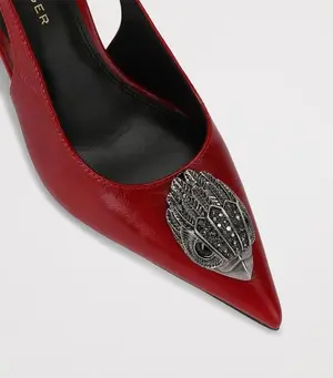 Kurt Geiger Belsize Eagle Slingback Heels - Red
