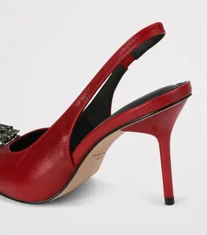 Kurt Geiger Belsize Eagle Slingback Heels - Red