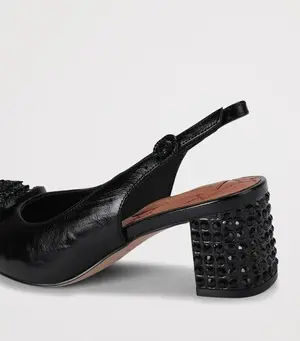 Kurt Geiger Leather Chelsea Slingback Block Heels