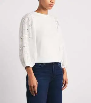 ME+EM Broderie Anglaise Blouse