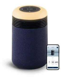 BLUEAIR Mini Restful Sunrise Clock Air Purifier - Navy