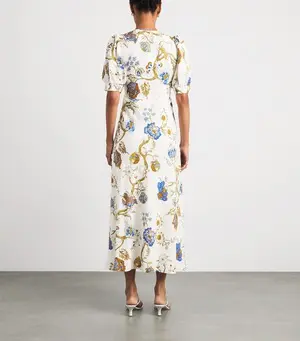 ME+EM Floral Print Maxi Dress