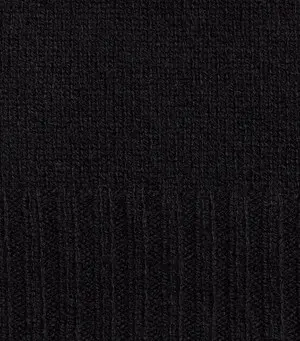 Vince Wool-cashmere Short Sleeve Sweater - Black