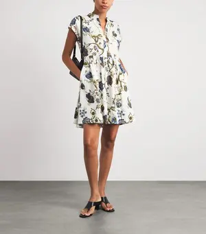 ME+EM Floral Print Mini Dress