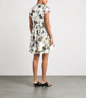 ME+EM Floral Print Mini Dress