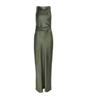 Vince Cowl-neck Maxi Dress - Green