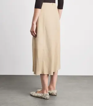 Vince Suede Midi Skirt