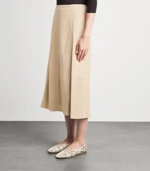 Vince Suede Midi Skirt
