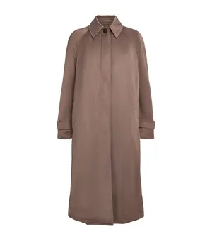 Vince Satin Trench Coat - Beige