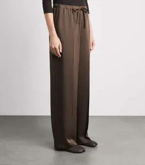 Vince Crepe High-waist Trousers