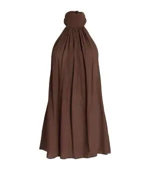 AWAY THAT DAY Ibiza Mini Dress - Brown