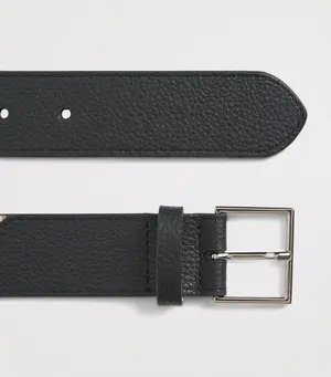Paul Smith Leather Signature Stripe Edge Belt