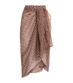AWAY THAT DAY Santorini Sarong - Brown