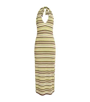 AWAY THAT DAY Knitted Cape Town Maxi Dress - Green