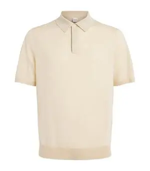 Paul Smith Merino Wool Polo Shirt - Beige