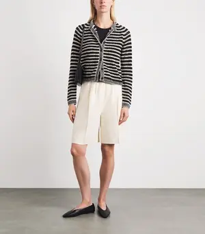 ME+EM Textured Stripe Cardigan